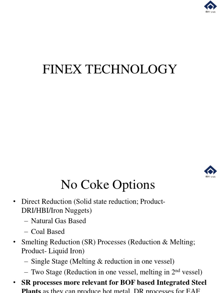 FINEX Technology: An Overview of the Two-Stage Smelting Reduction ...