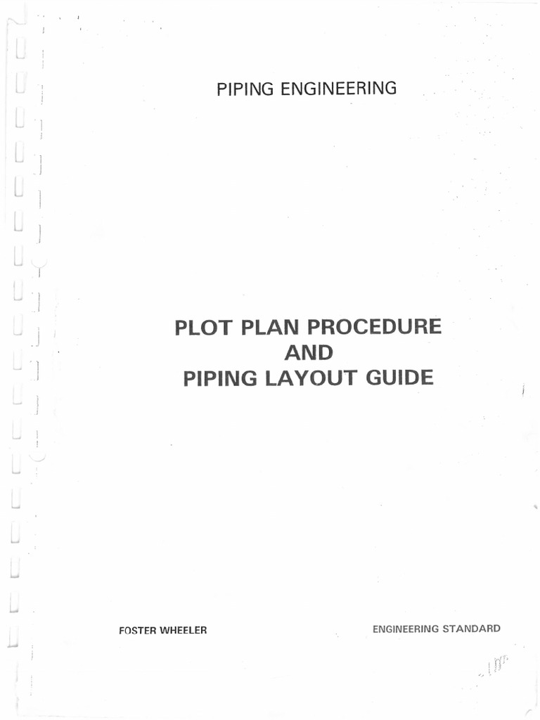 Plot Plan Procedure and Piping Layout Guide | PDF