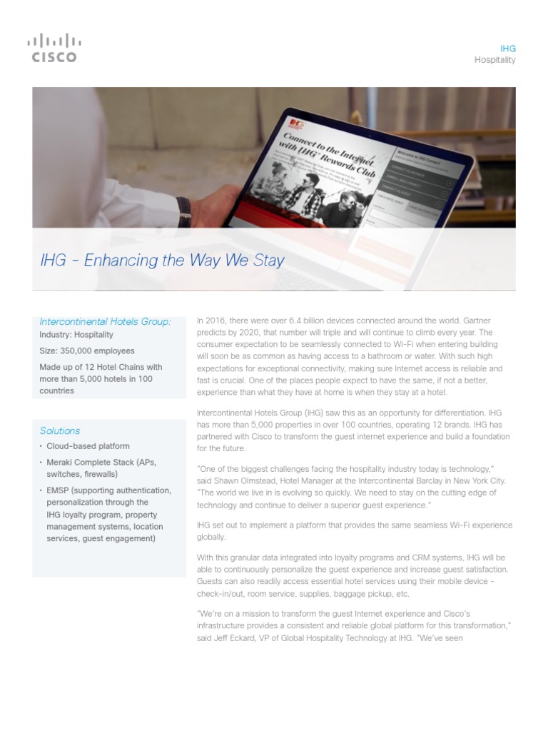 IHG Network Case Study | PDF | Internet | Internet Service Provider