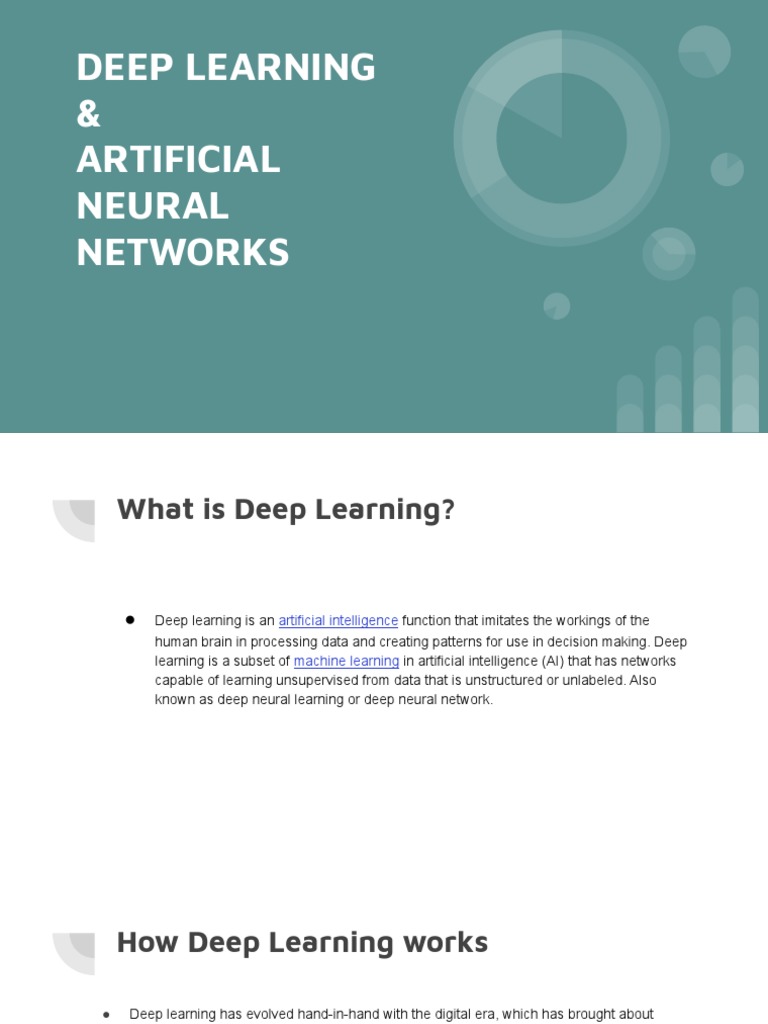 Deep Learning | PDF | Deep Learning | Machine Learning