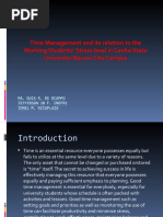 Time Management Questionnaire Overview | PDF