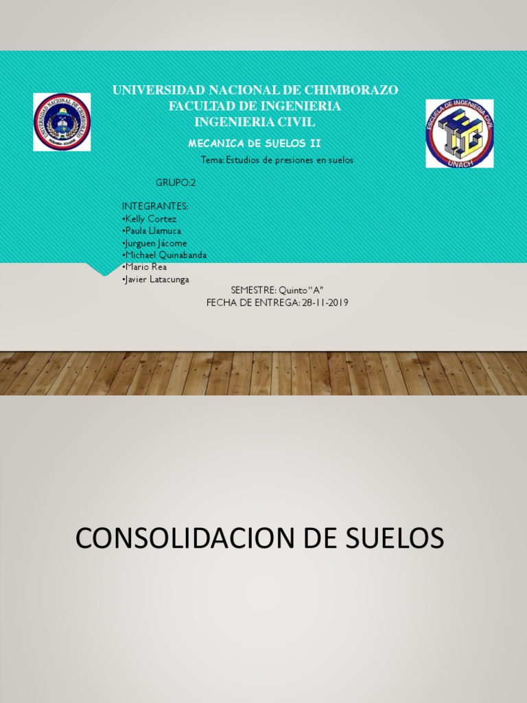 Consolidacion de Suelos | PDF | Ingeniero civil | Materiales