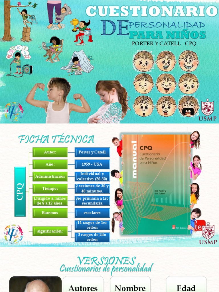 CPQ Cuestionario de Personalidad para Ninos | PDF | Inteligencia | Sicología