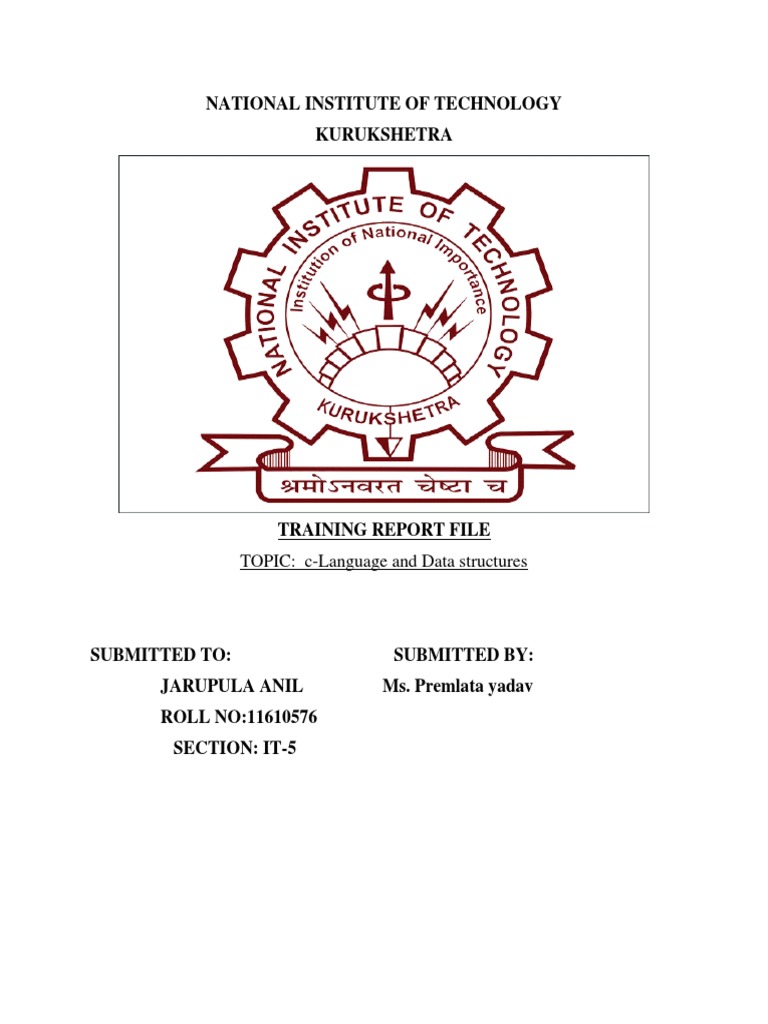 C and Data Structures Report | PDF | Data Type | C (Programming Language)