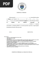 Formular Consimtamant Externare La Cerere | PDF