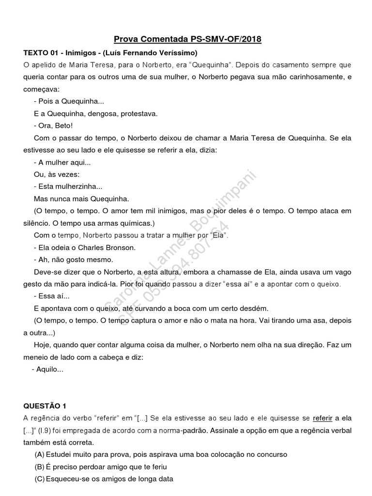 (Prova) - Prova Comentada 2018 PDF | PDF | Longitude | Polícia