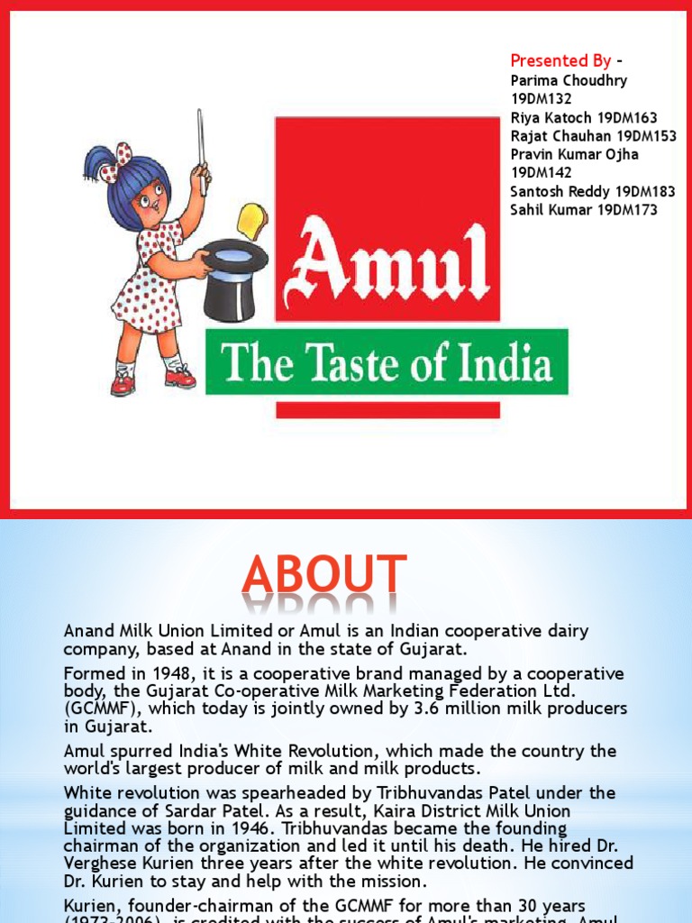 Amul Final | PDF | Food And Drink | Economies