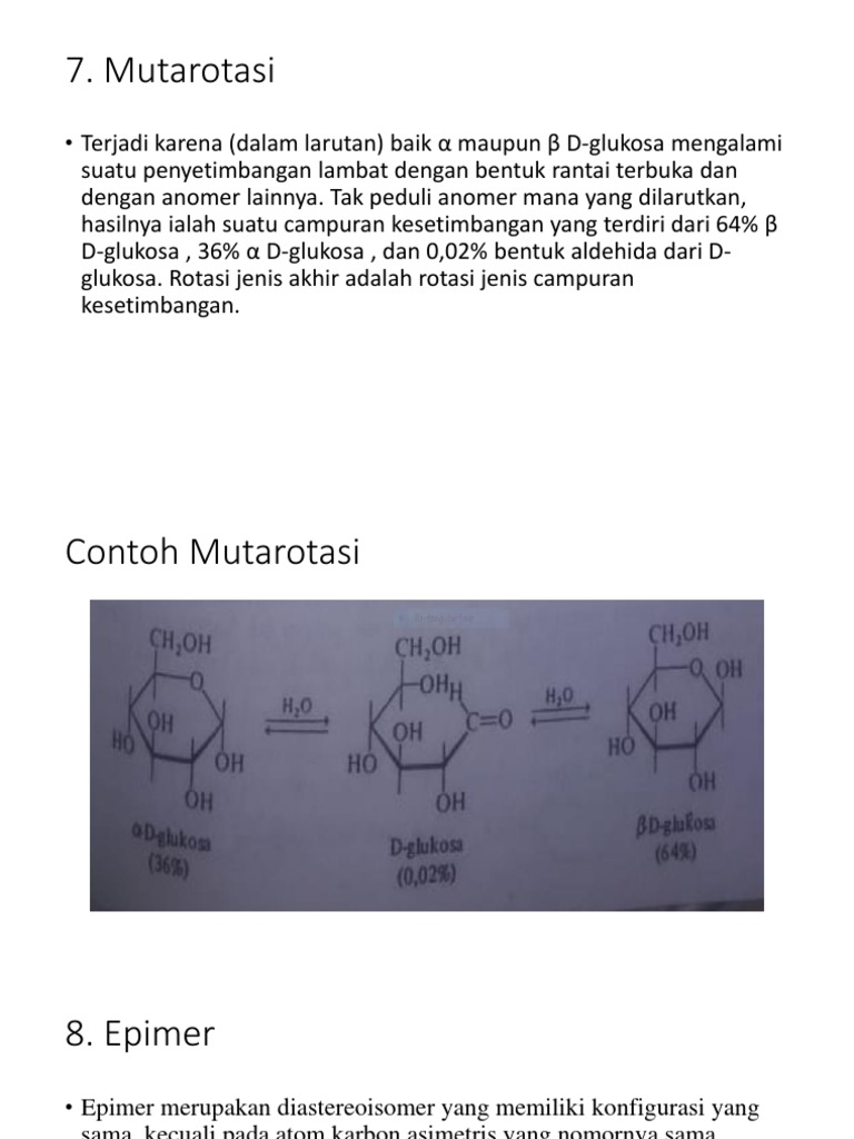 Epimer Dan Mutarotasi | PDF