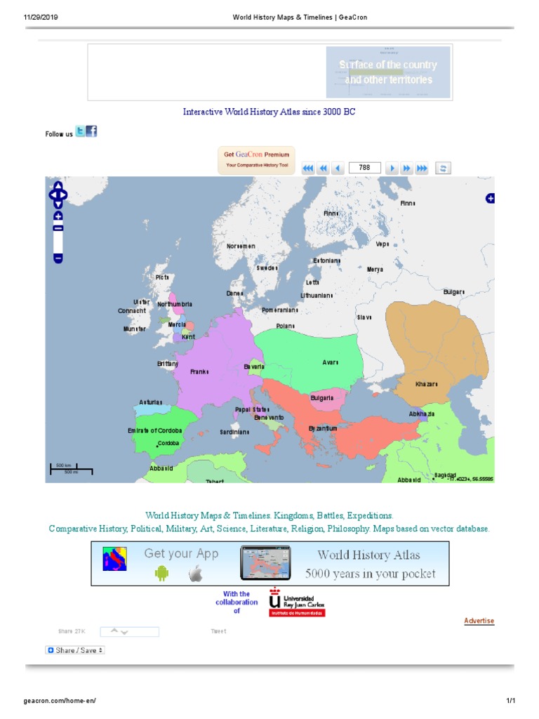 Interactive World History Atlas since 3000 BC: Kingdoms, Battles ...