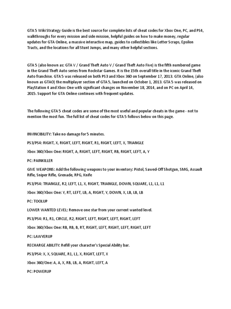 Gta Guide | PDF | Leisure | Sports