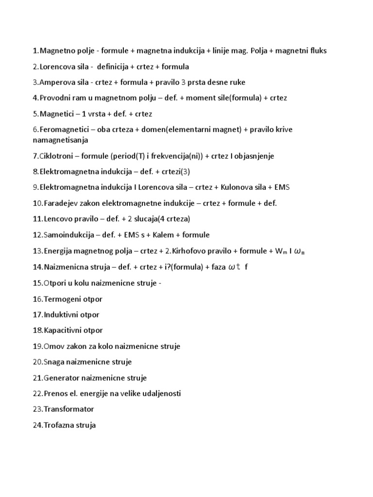 Fizika Test | PDF