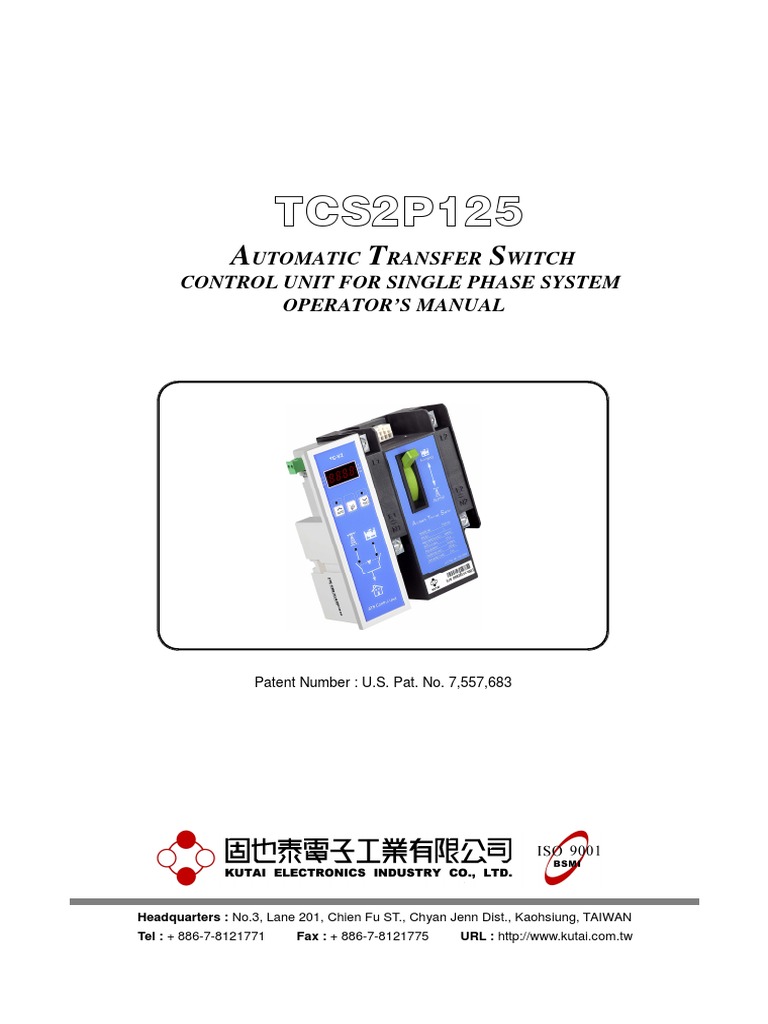 Control para Ats | Download Free PDF | Timer | Switch