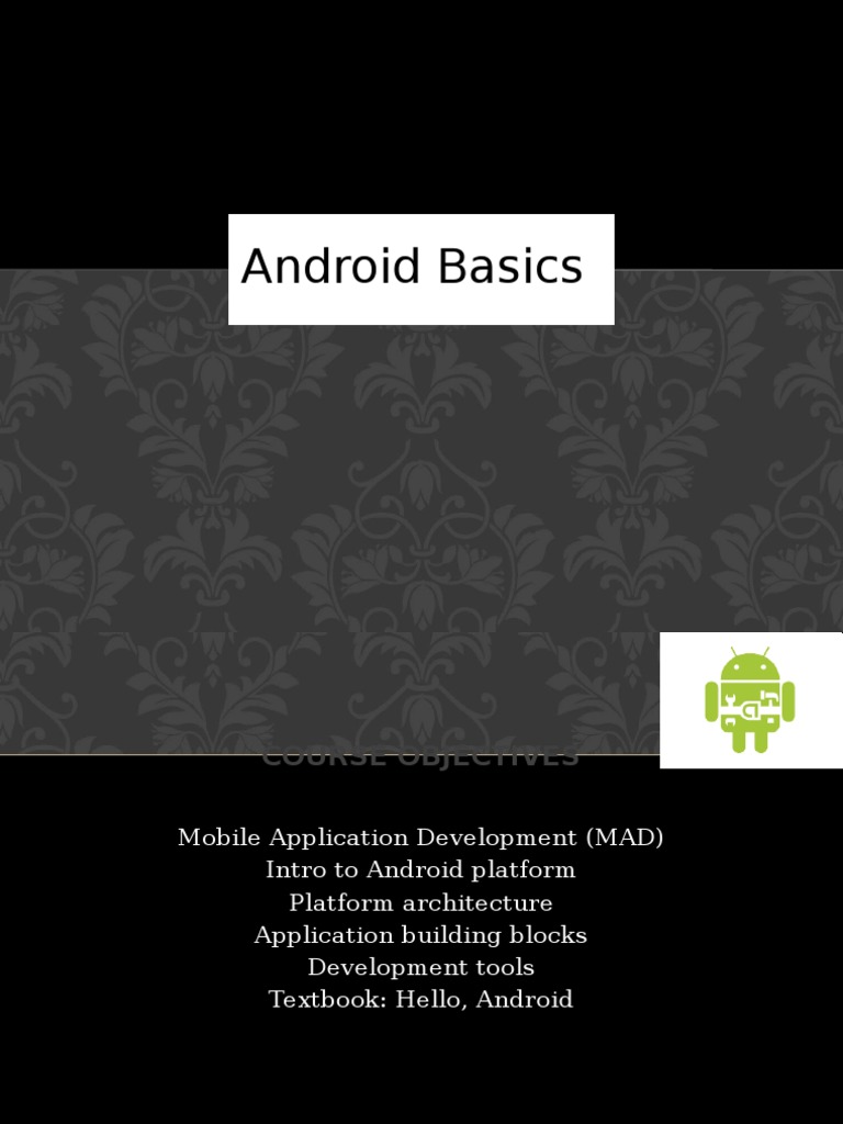 Android Basics | PDF | Android (Operating System) | Application Software