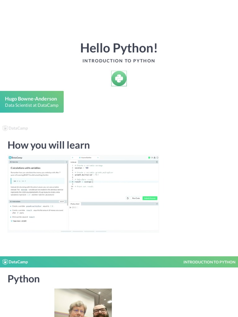 Hello Python | Download Free PDF | Python (Programming Language) | C ...