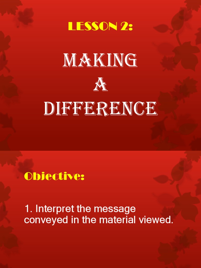 Making a Difference Through Advocacy | PDF