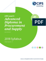 Cips Level 2 Cert Syllabus | PDF | Procurement | Supply Chain