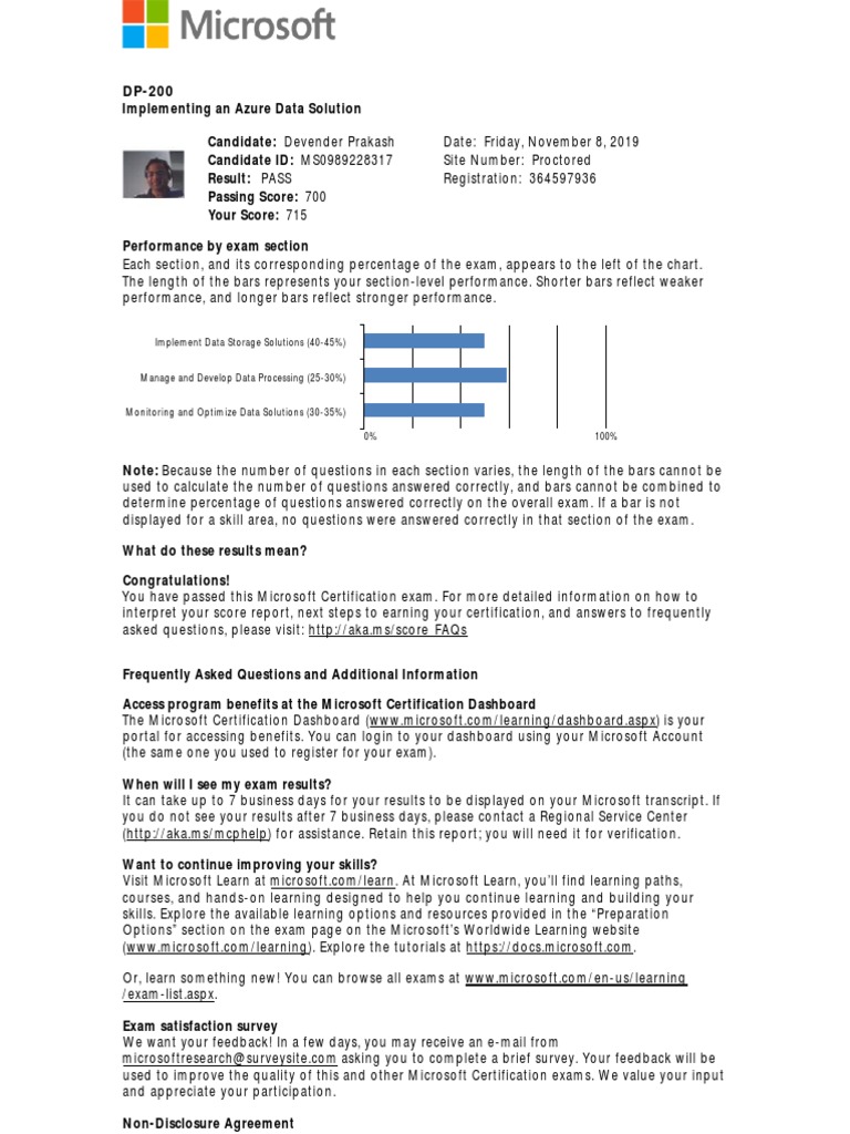 Score Report | PDF | Microsoft | Test (Assessment)