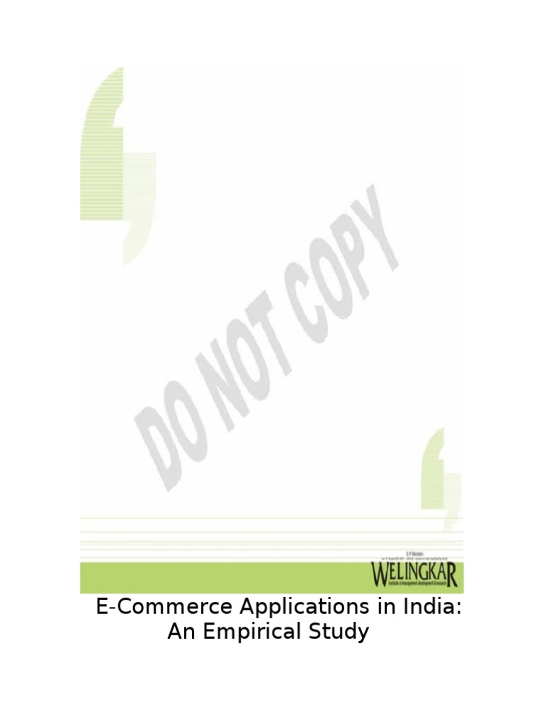 E Commerce Project PDF | PDF | E Commerce | Internet