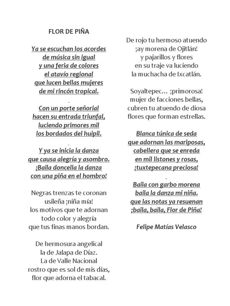 Poema Flor de Piña | PDF