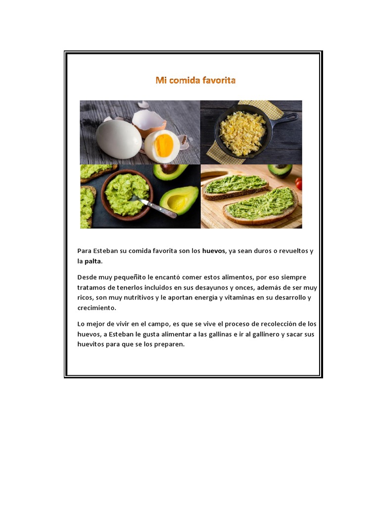 Mi Comida Favorita | PDF