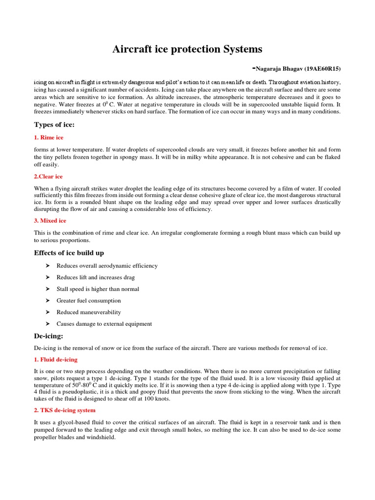 Ice Protection | PDF | Ice | Phases Of Matter