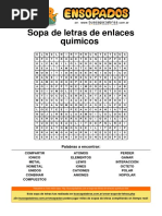 Sopa de Letras de Tabla Periódica de Los Elementos Químicos | PDF ...