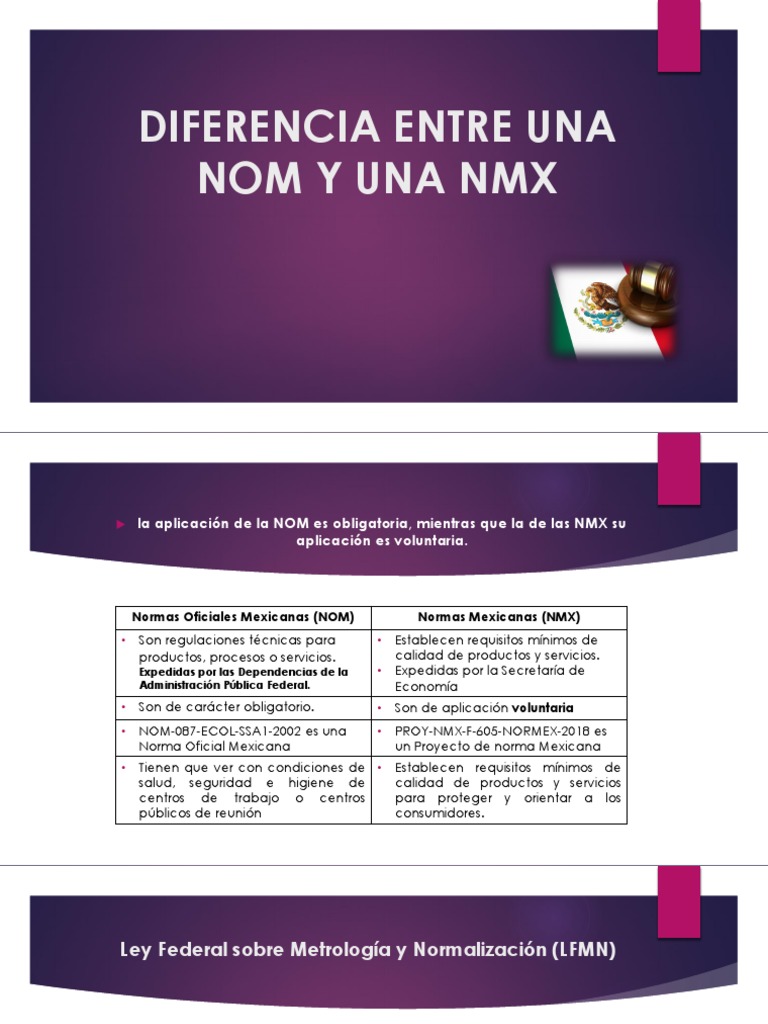 Diferencia Entre Nom y NMX | PDF | Laboratorios | Residuos