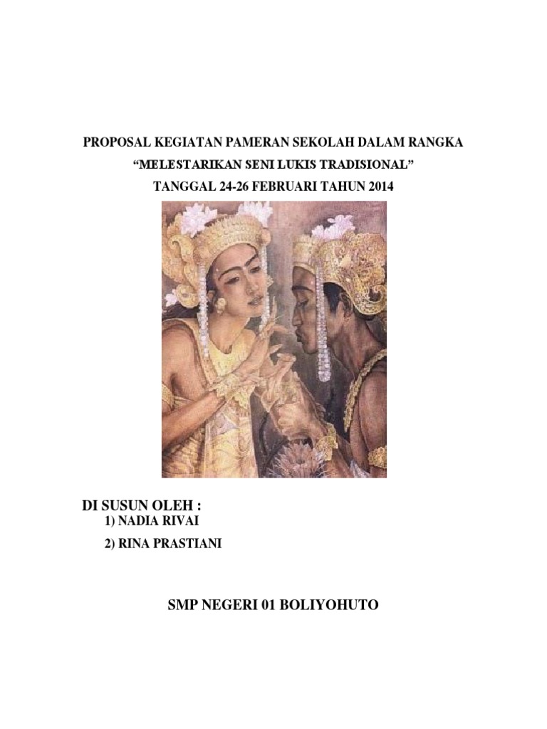 Contoh - Proposal - Nadia Rina | PDF | Seni