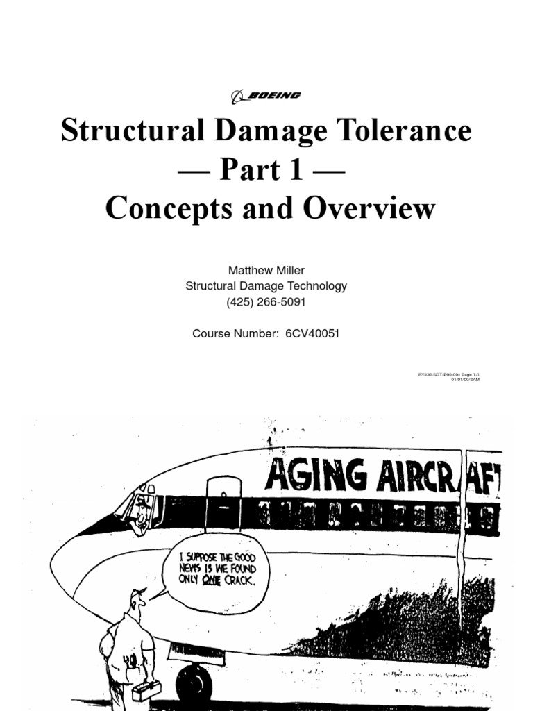 Aircraft Structural Damage Tolerance Overview | PDF | Fracture ...