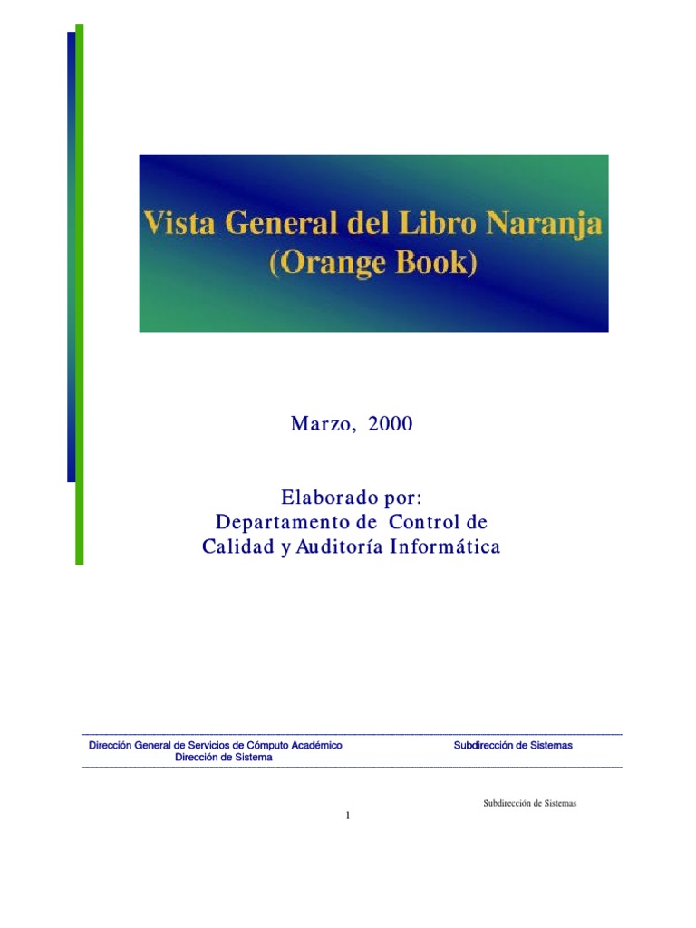 Vista General del Libro Naranja | PDF | Archivo de computadora | Software