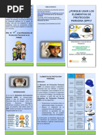 Triptico Uso de Epp | PDF | Guante | Contaminación