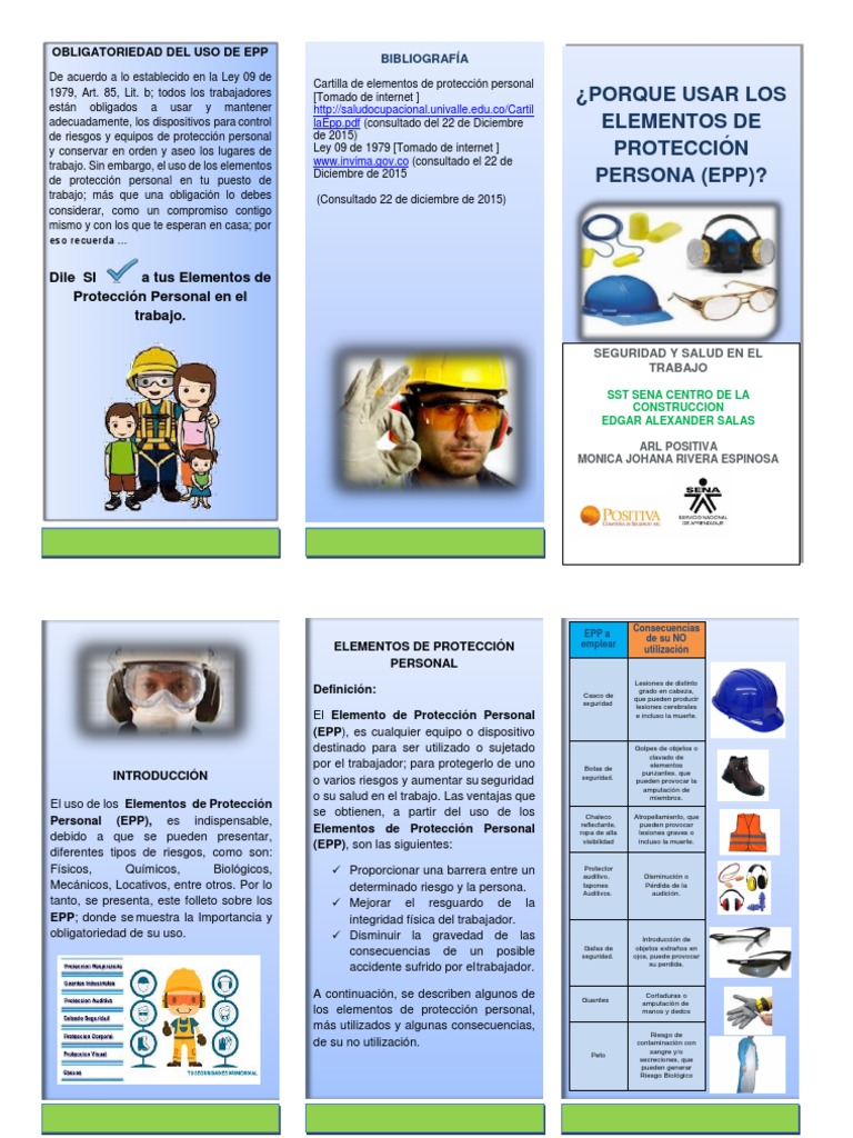 Folleto Epp Word | PDF | Bienestar | Medicina