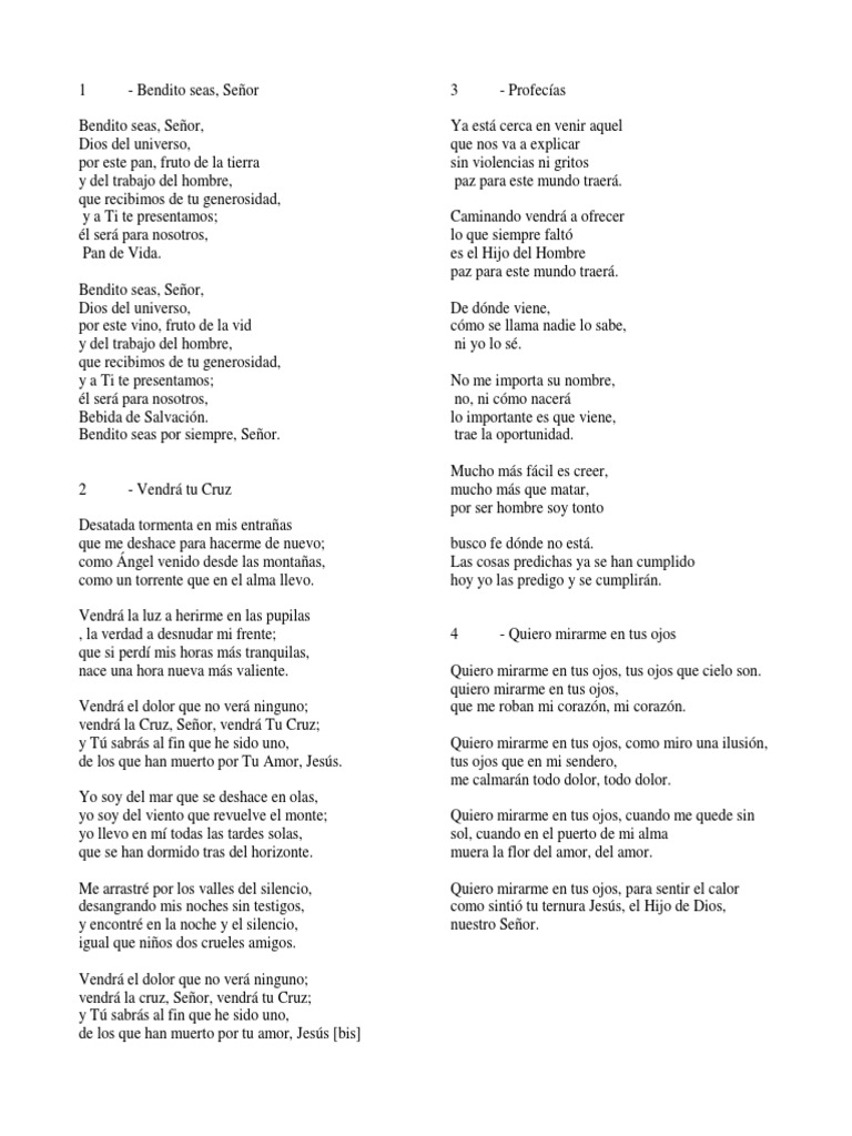 Cantos Catolicos | PDF | María, madre de Jesús | Amor