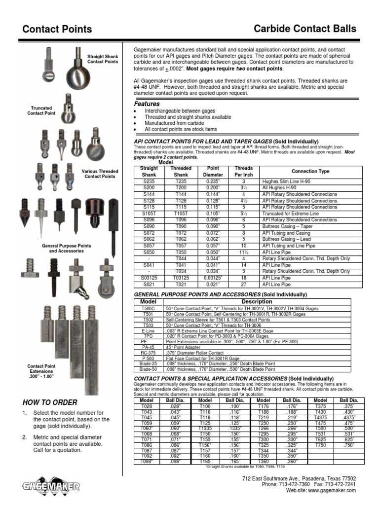 ContactPoints Data | PDF | Cutting Tools | Machining