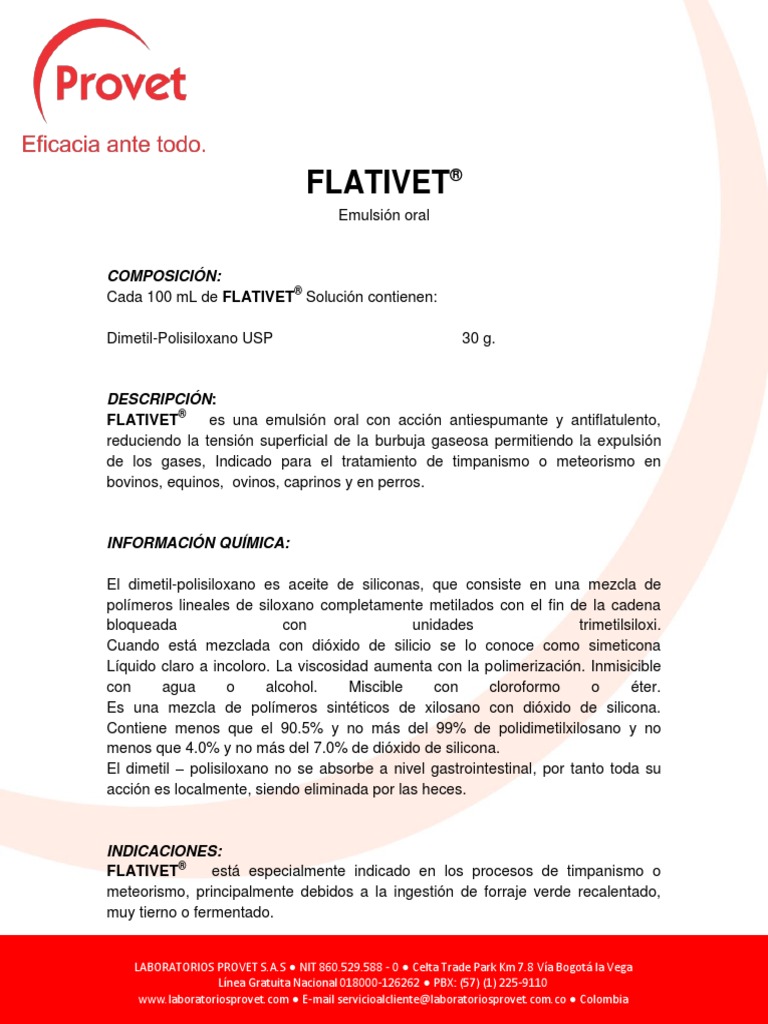 Flativet | PDF | Silicona | Sustancias químicas
