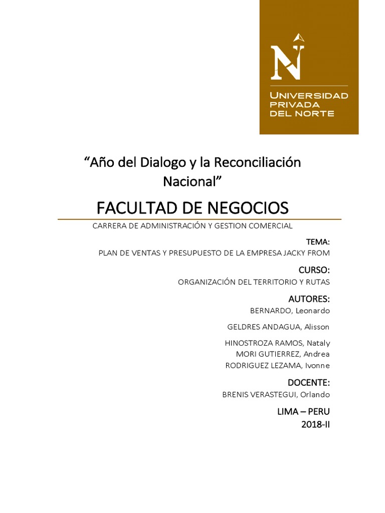 Rutas-jacky-Form S | PDF | Producto (Negocio) | Presupuesto