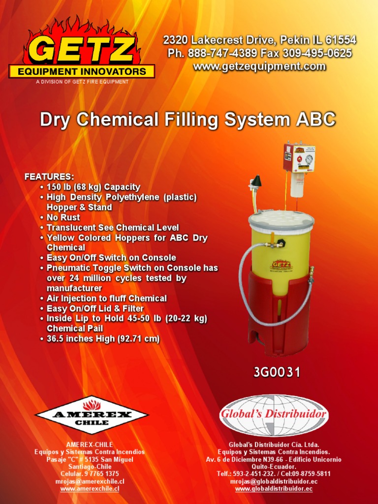 3G0031 - 150 LB Dry Chemical Filling System ABC | PDF