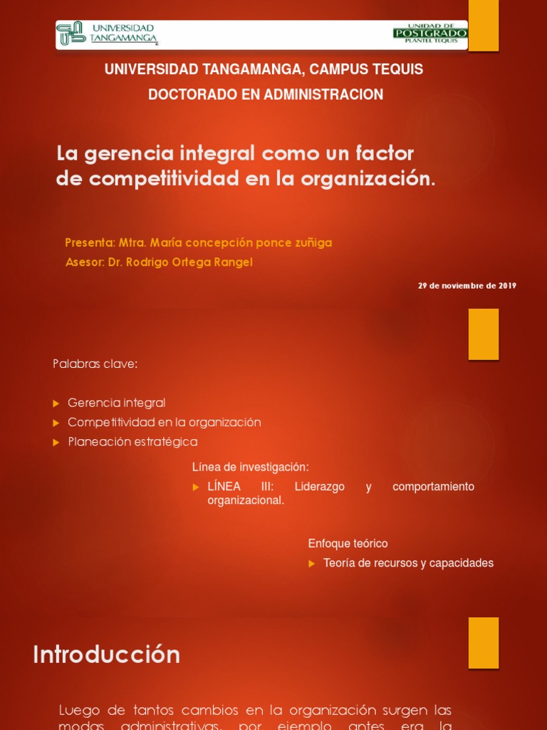 008 Gerencia Integral | PDF | Planificación | Cognición