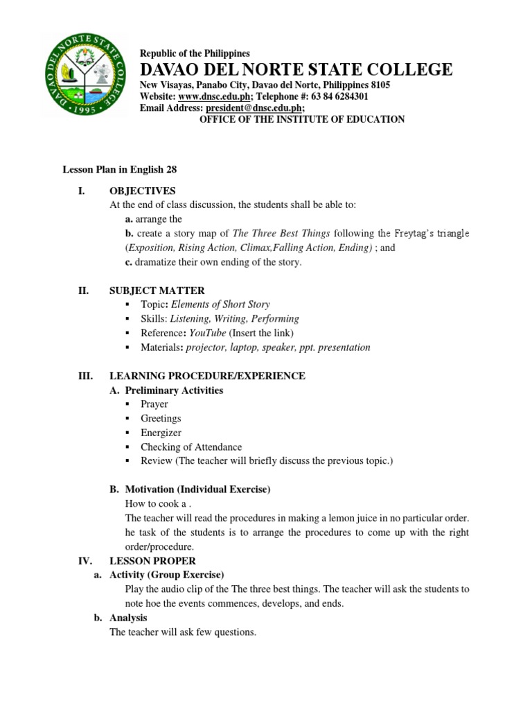 Lesson Plan in Listening Skills | PDF