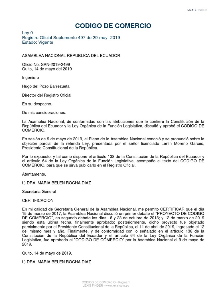 Código de Comercio | PDF | Contabilidad | Comercio