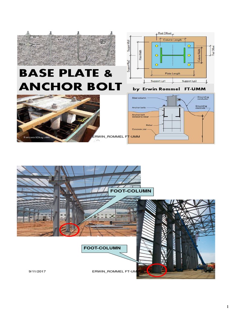 Base-Plate & Angkur | PDF | Building Materials | Joining