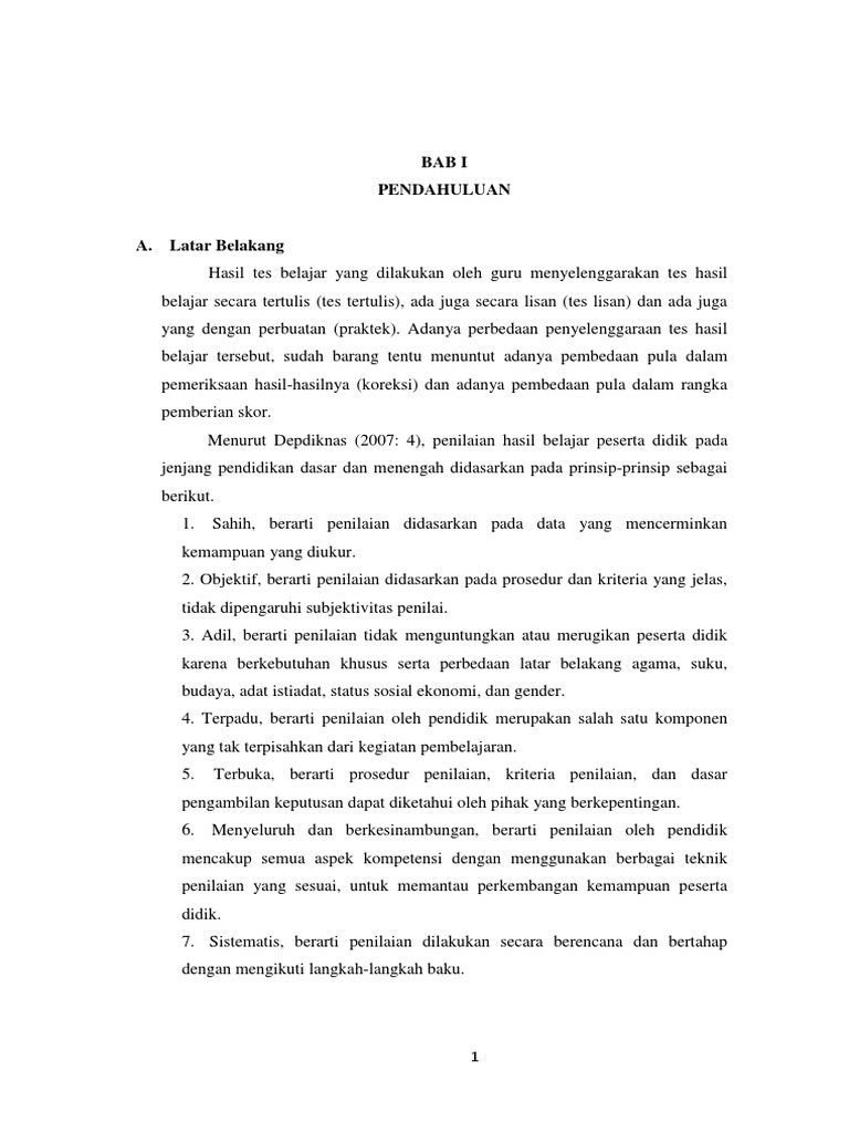 Teknik Pemeriksaan Hasil Tes Belajar | PDF | Karier & Perkembangan
