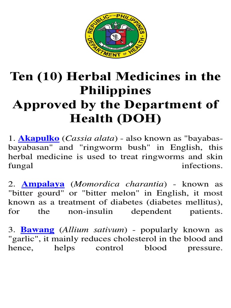 Ten HERBS | PDF | Medicine | Clinical Medicine