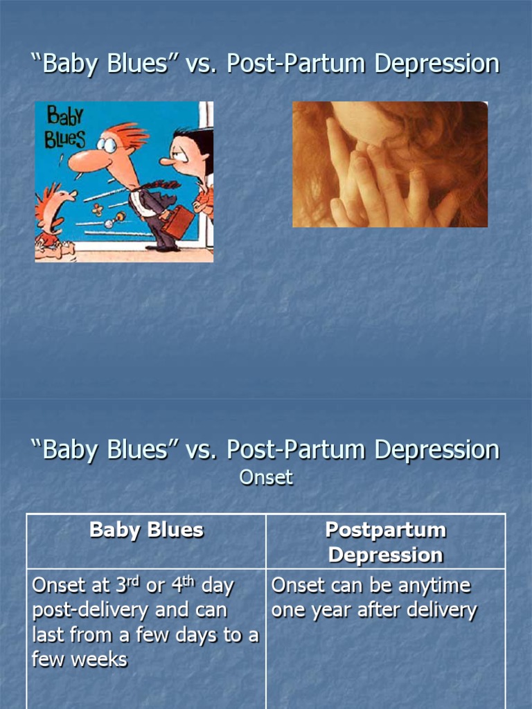 Postpartum Blues | PDF | Postpartum Depression | Major Depressive Disorder