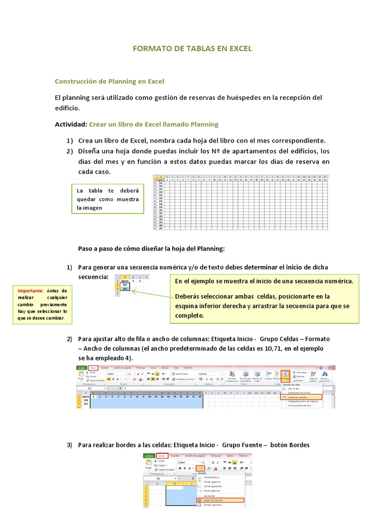 Tablas de Excel | PDF | Microsoft Excel | Informática