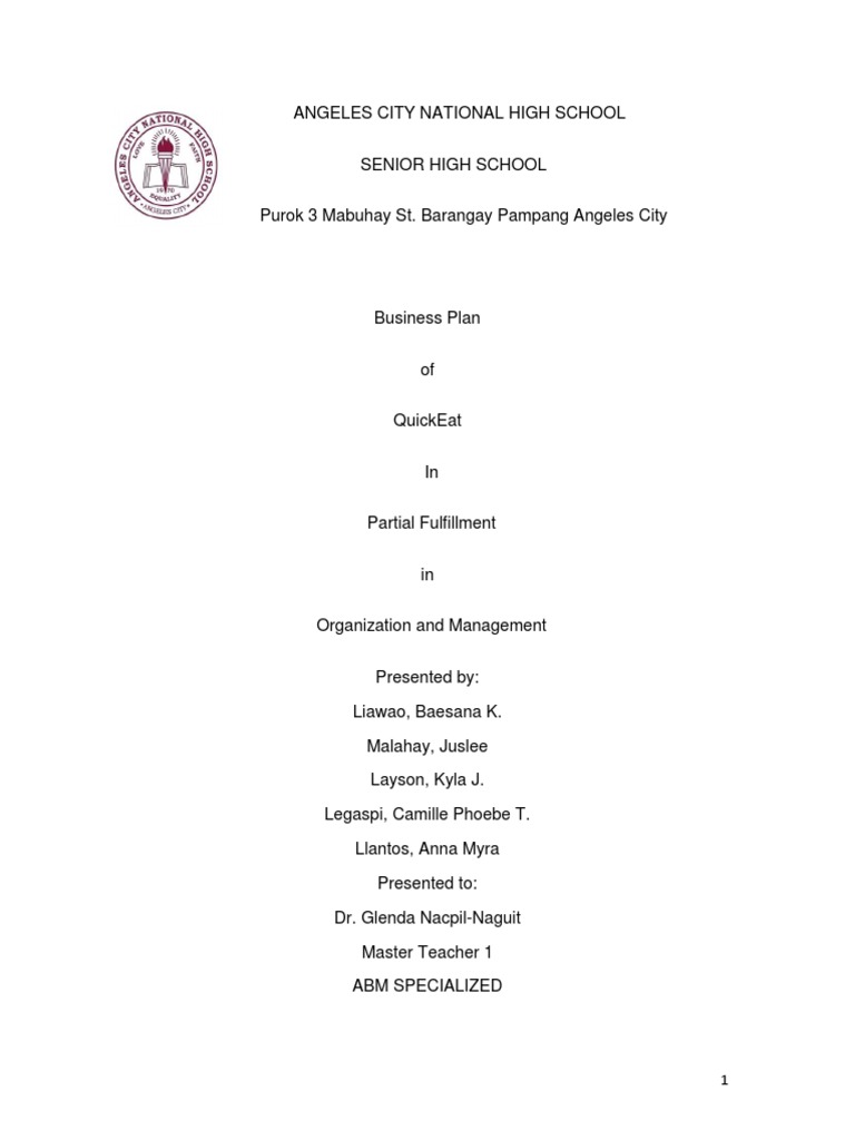 QuickEat: Chicken Pastil Business Plan | PDF | Retail | Pricing