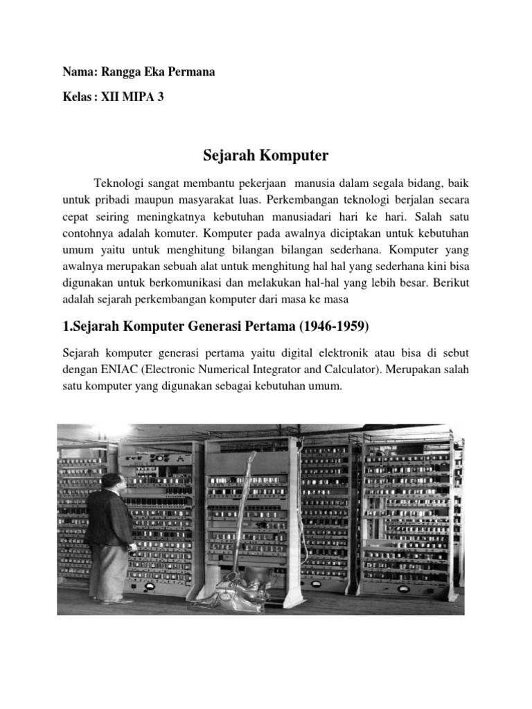 Sejarah Lengkap Komputer: Dari Era Awal hingga Modern