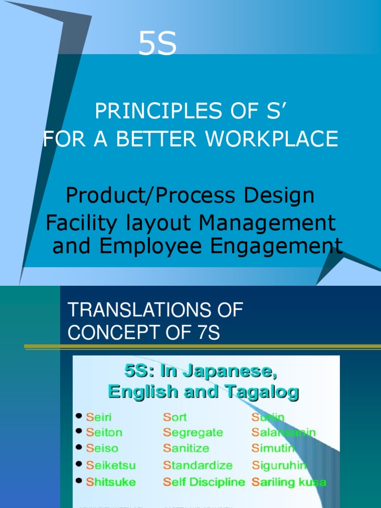 5S | Download Free PDF | Lean Manufacturing | Production And Manufacturing
