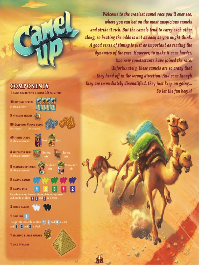 EN Camel Up 2 0 Rules - Low - Res PDF | Download Free PDF | Dice ...
