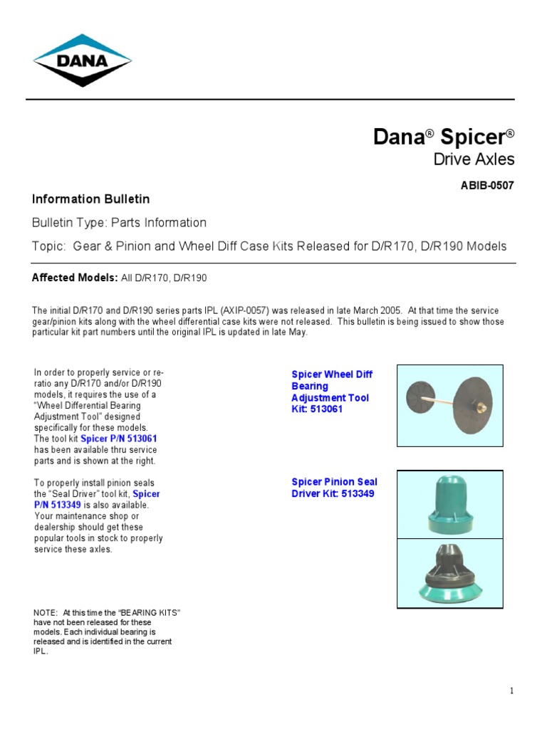 Spicer | PDF | Axle | Gear